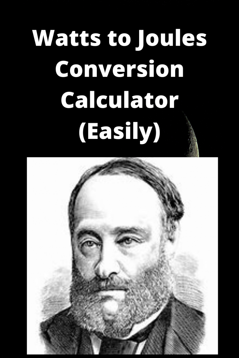 Watts to Joules Conversion Calculator (Easily) - Easy Rapid Calcs