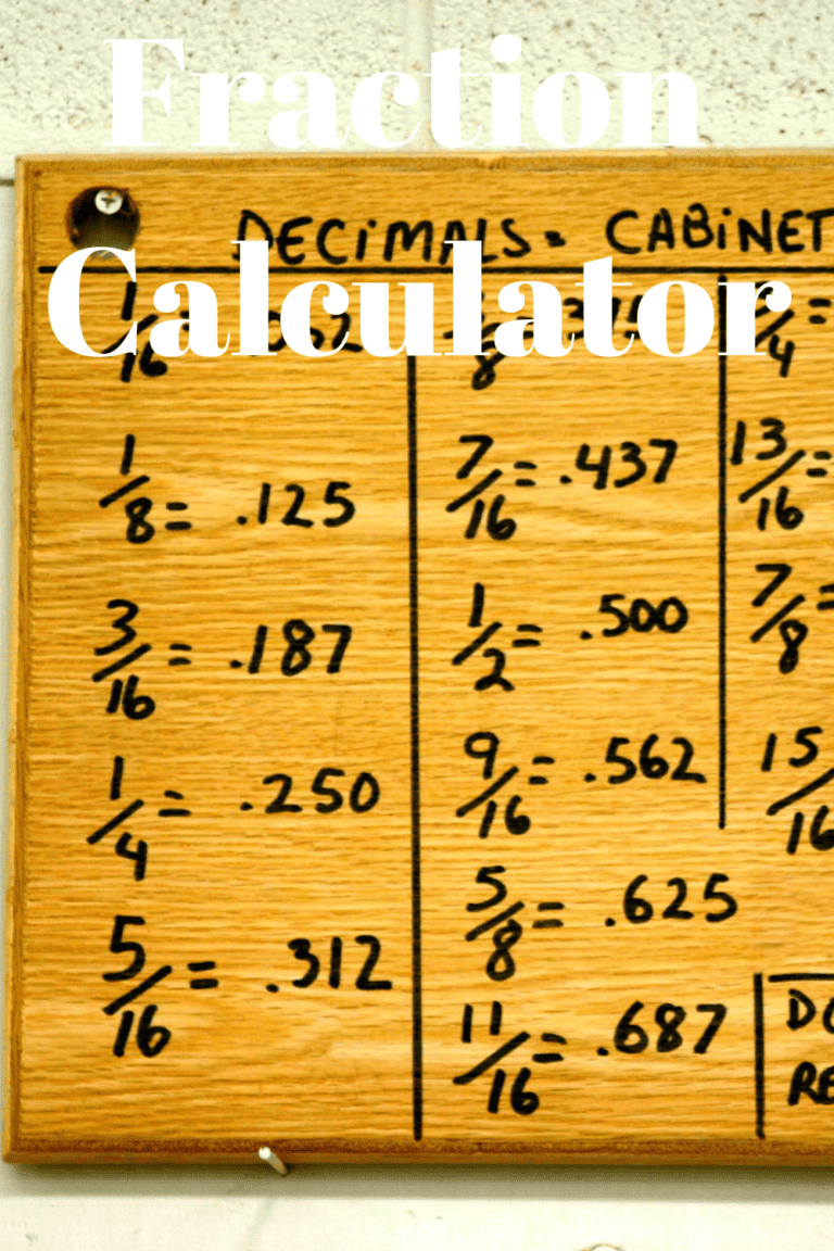 Fraction Calculator - Easy Rapid Calcs