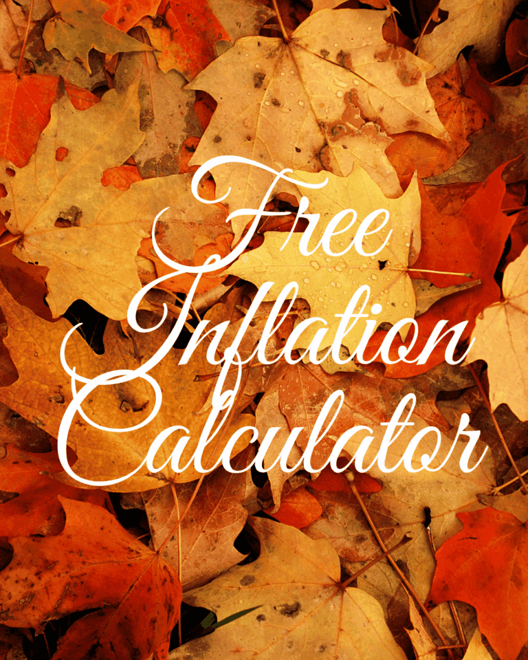 Free Inflation Calculator - Easy Rapid Calcs