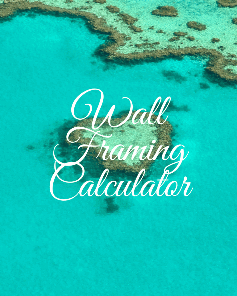 Wall Framing Calculator - Easy Rapid Calcs