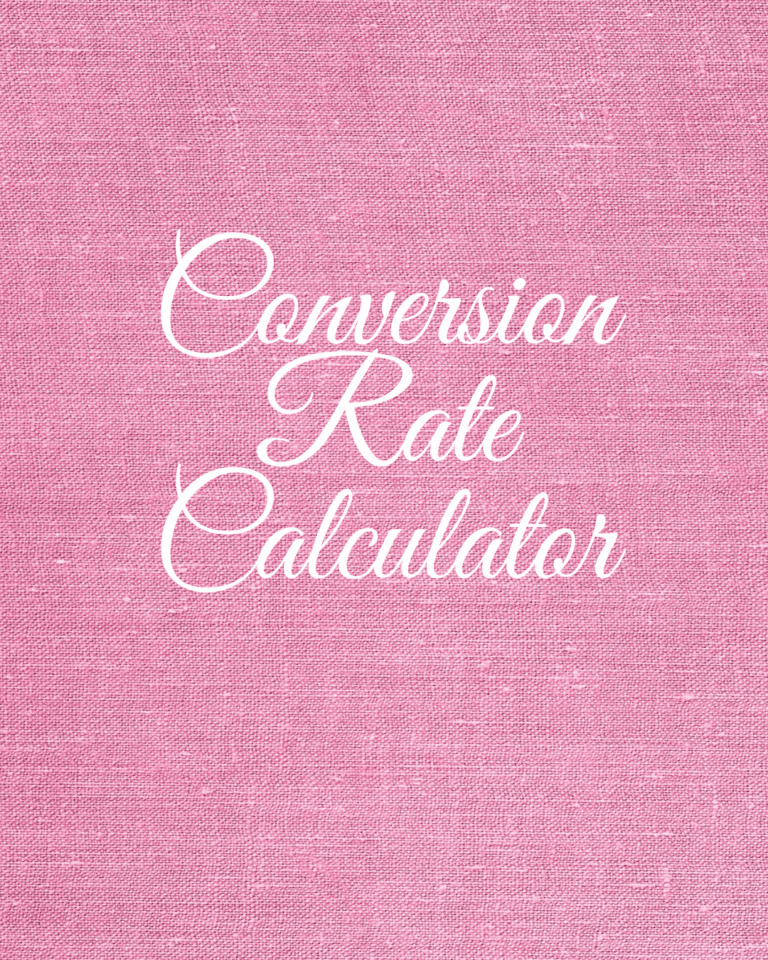 Conversion Rate Calculator - Easy Rapid Calcs