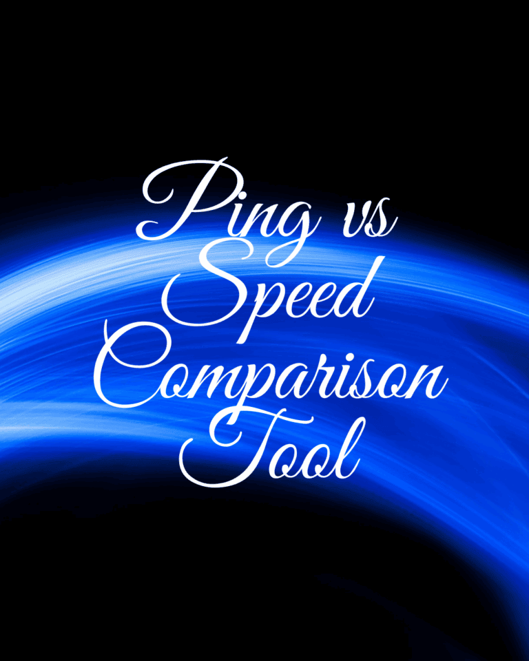 Ping vs Speed Comparison Tool - Easy Rapid Calcs